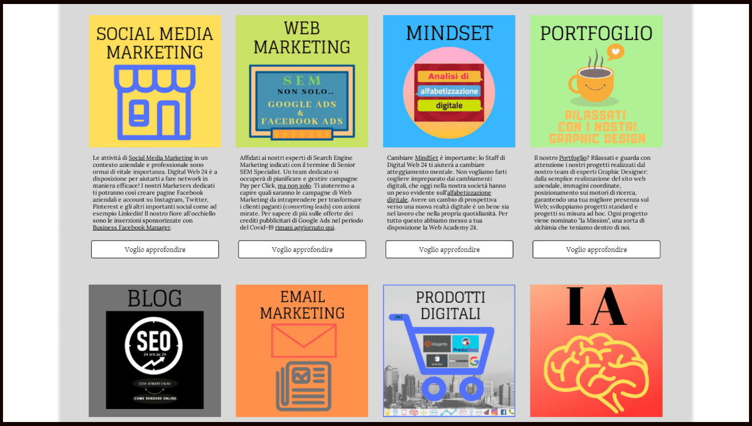 Nuovo Google Sites: esempio realizzazione sito Web Agency